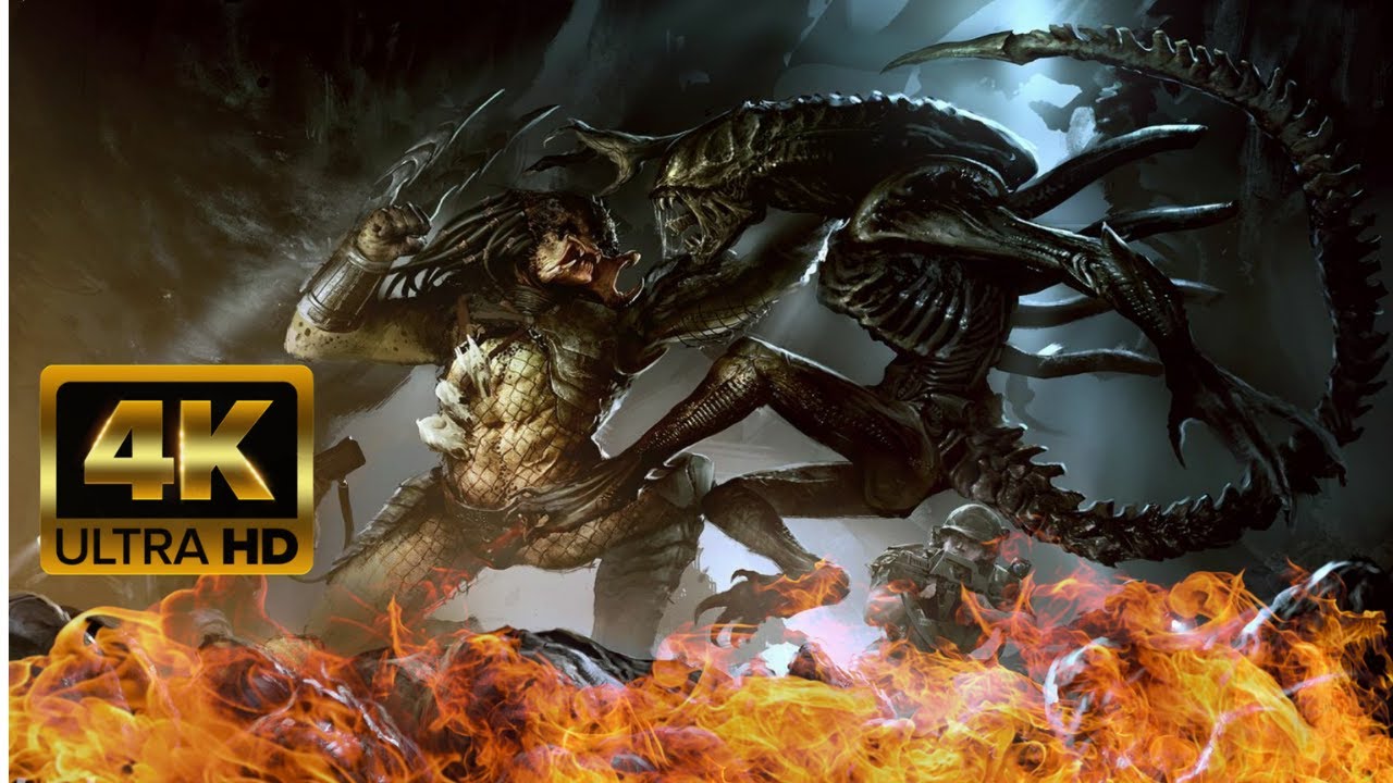 Alien vs Depredador Pelea Completa - Aliens vs Depredador [4k-HD]-[2019 ...