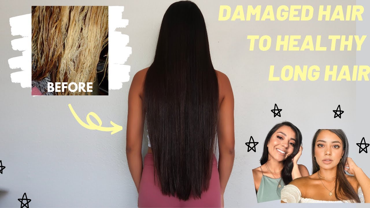 DAMAGED HAIR TO HEALTHY LONG HAIR | HAIR CARE ROUTINE | CRYSTAL VARGAS ...