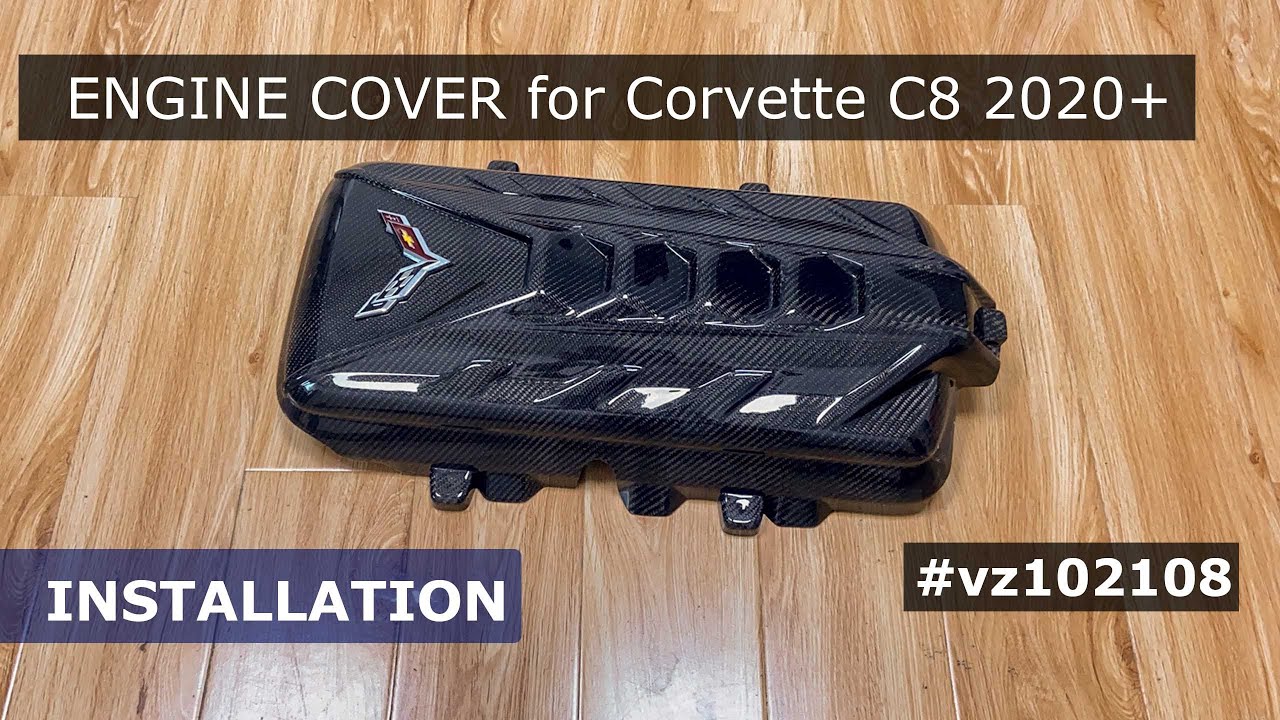 Vicrez Carbon Fiber Engine Cover vz102108 | Chevrolet Corvette C8 2020 ...