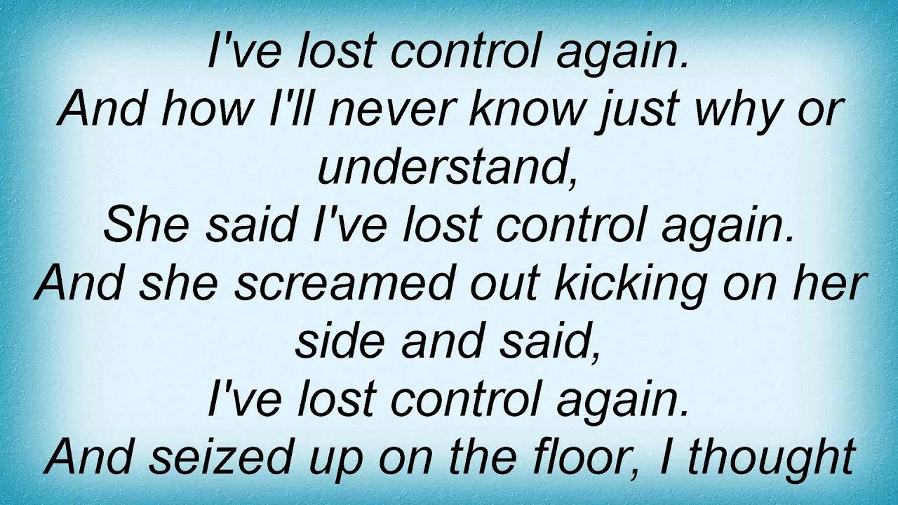 Beatsteaks - She's Lost Control Lyrics_1 - YouTube