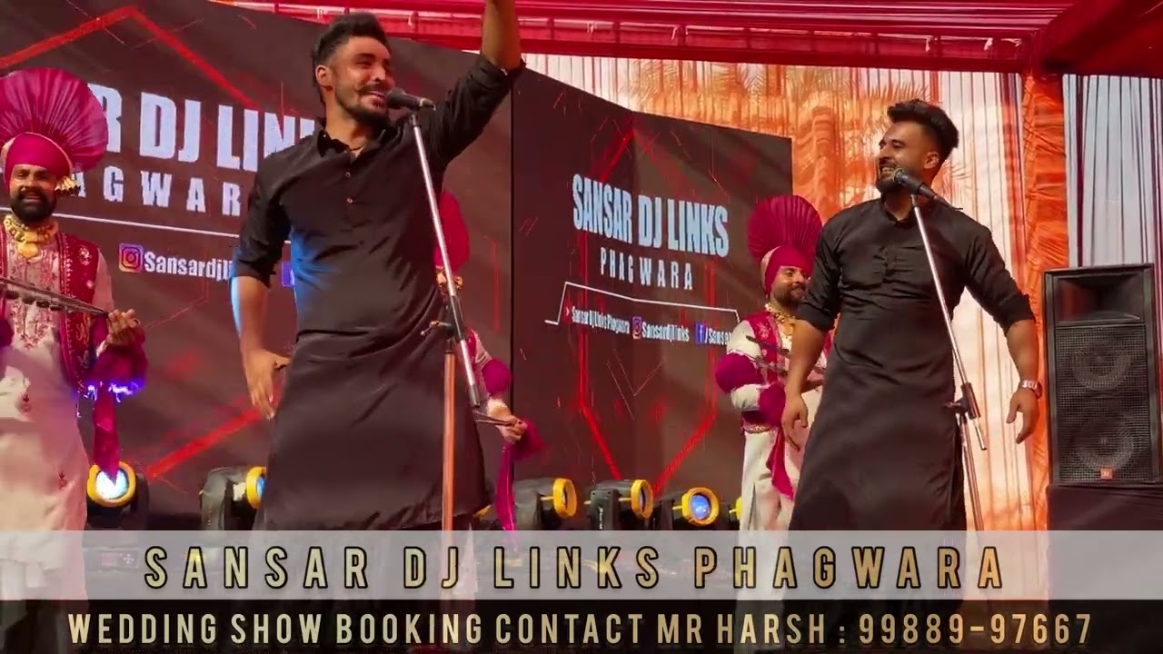 Best Punjabi Wedding Stage Performance | Sansar Dj Links Phagwara ...