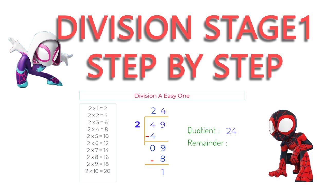 Satge 1 Division Made Easy: Step-by-Step Tutorial - YouTube