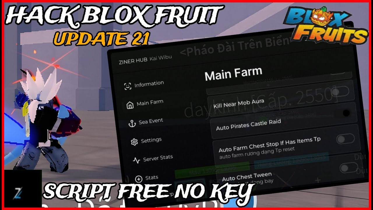 Cách Hack Blox Fruits update 21 trên điện thoại - Ziner hub free ...