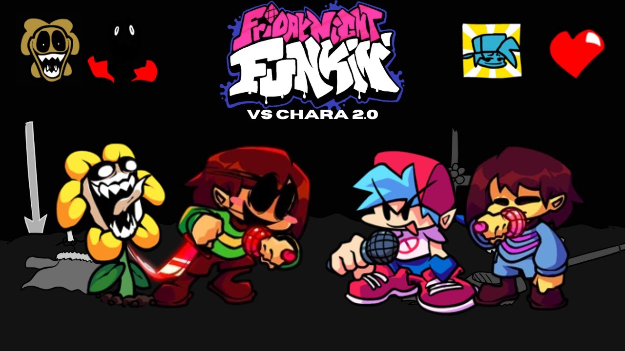 Friday Night Funkin' Vs Chara 2.0 Update DEMO Remastered | Megalo ...