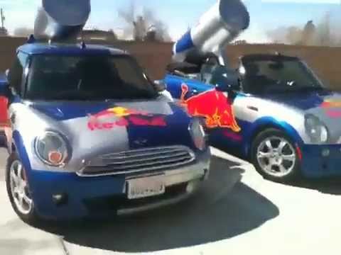Red Bull Mini Cooper Convertible & Hardtop - YouTube