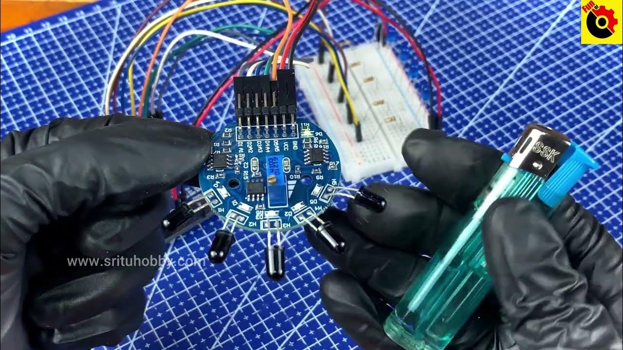 Five Way Flame Sensor Module with Arduino #arduinoproject #arduino # ...