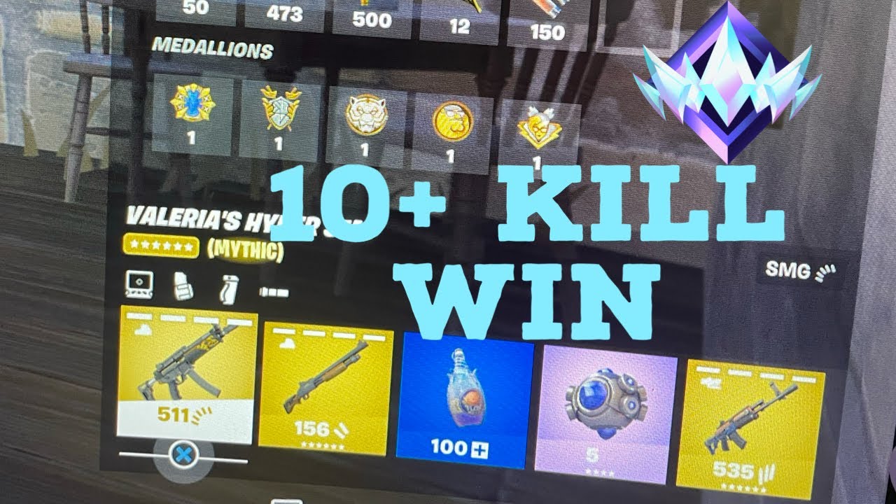 EASY 10+ KILL WIN IN FORTNITE (All 5 Medallions) - YouTube