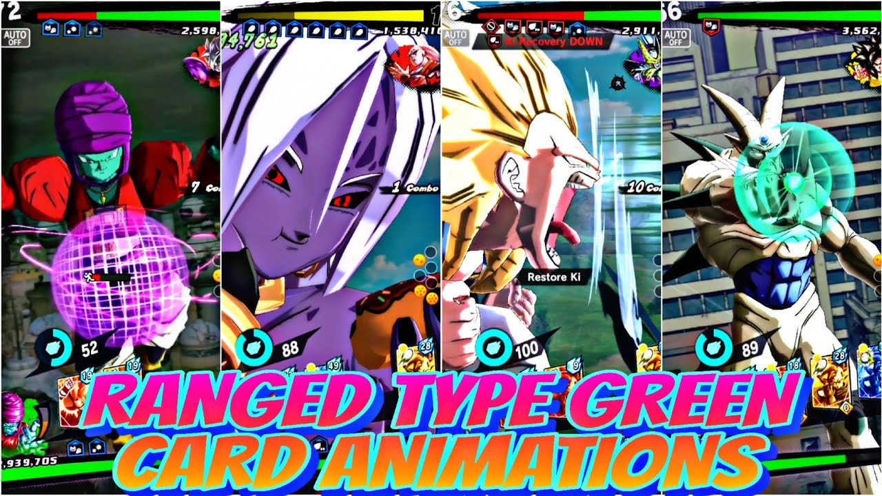 RANGED TYPE GREEN CARD ANIMATION'S!! 🔥 IN DRAGON BALL LEGENDS - YouTube