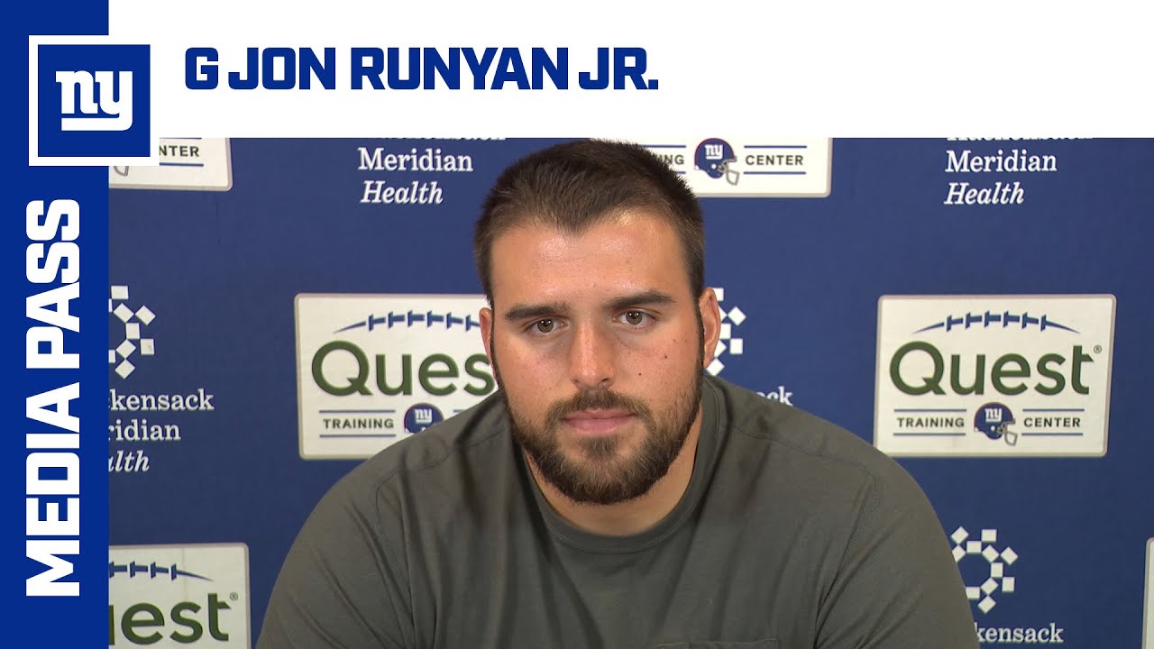Jon Runyan Jr. on O-line's Performance | New York Giants - YouTube