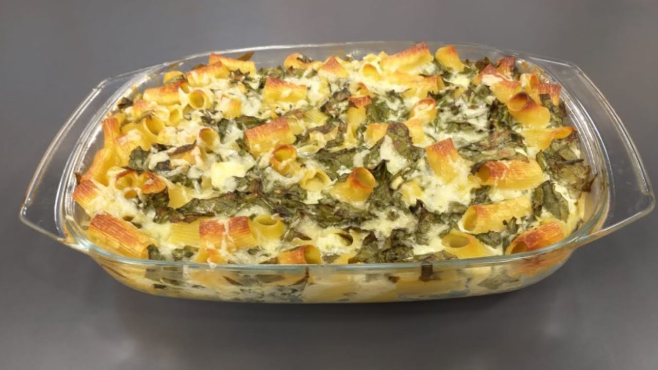 Makarona me kos dhe spinaq në furrë nga zonja Vjollca - YouTube