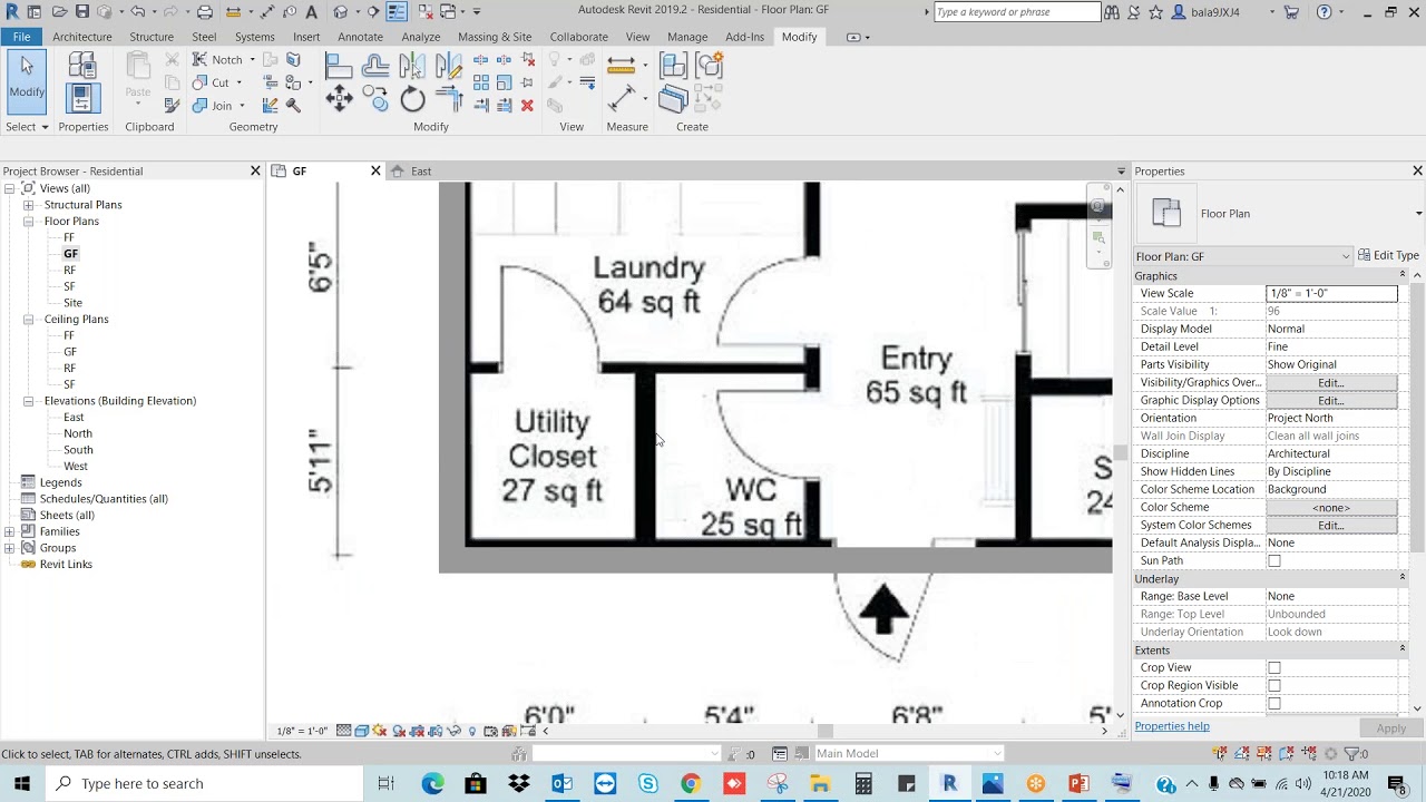 4 Revit Architecture Basics How to use Link Image for Reference - YouTube
