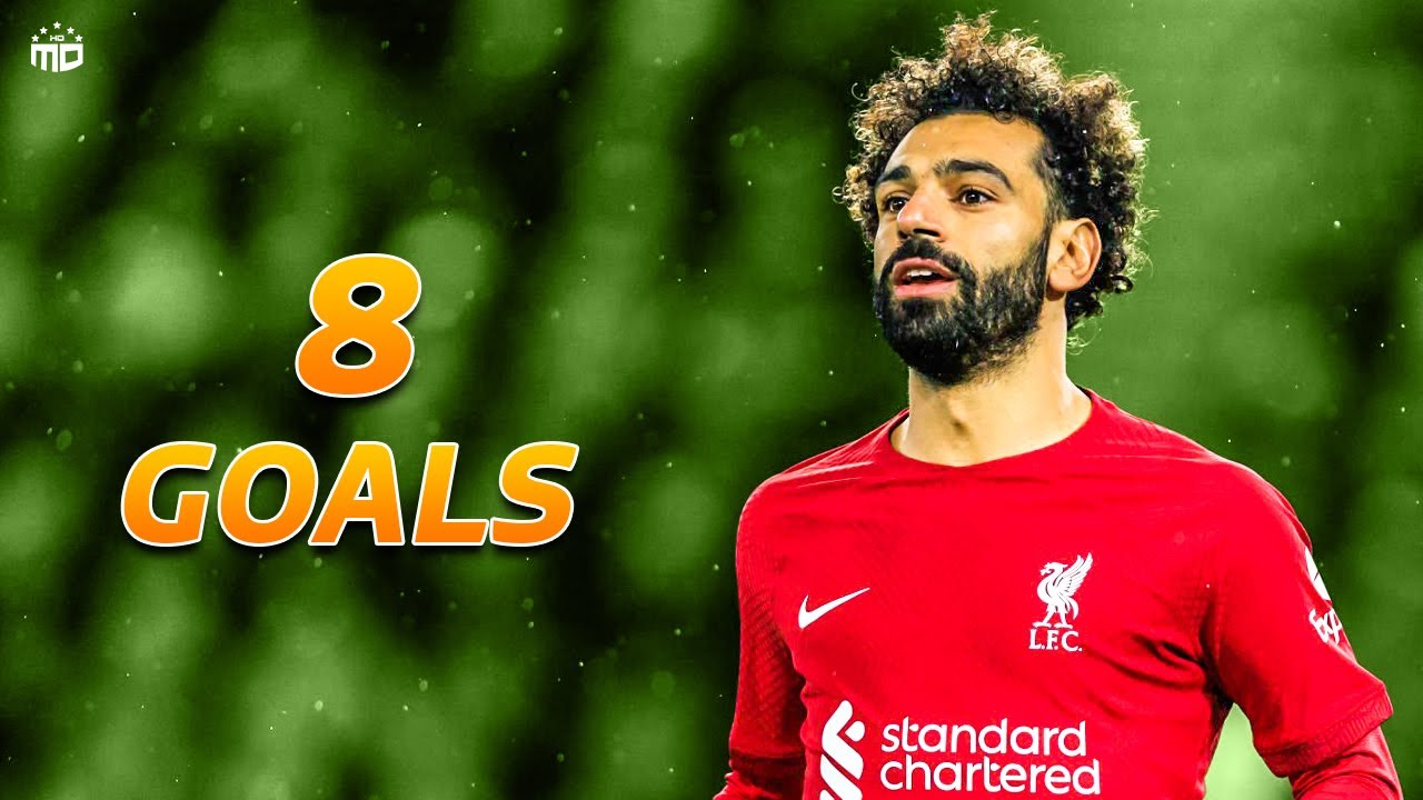 All 8 Goals of Mohamed Salah in Premier League 22/23 So Far - YouTube