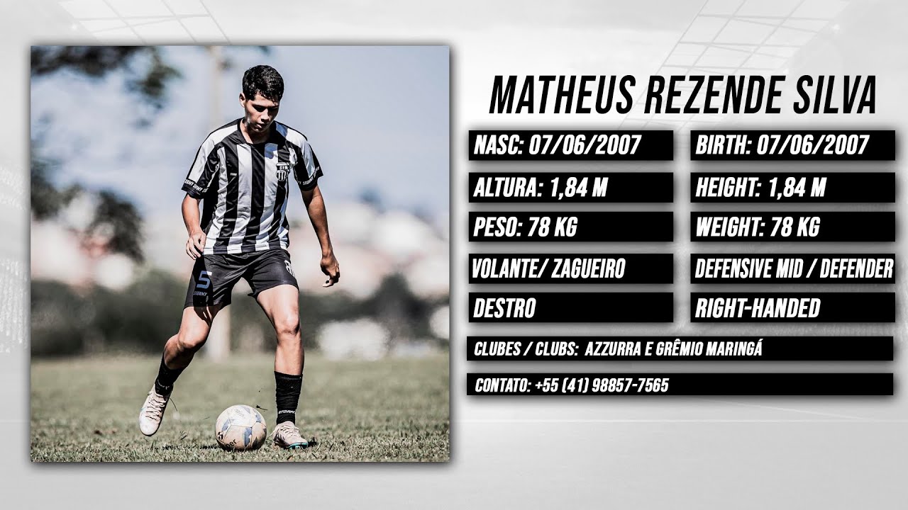 Matheus Rezende - Volante/ Zagueiro - YouTube