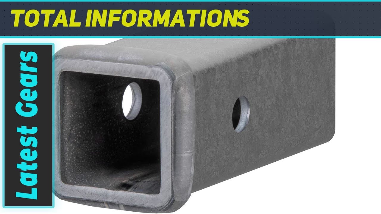 CURT 49060 2-Inch x 6-Inch Weld-On Raw Steel Trailer Hitch Receiver ...