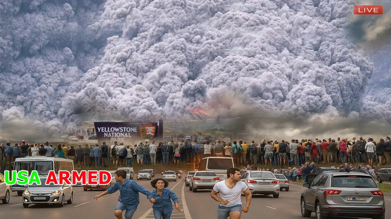 Yellowstone today: Live fotage Giant Black Diamond Geyser erupts ...