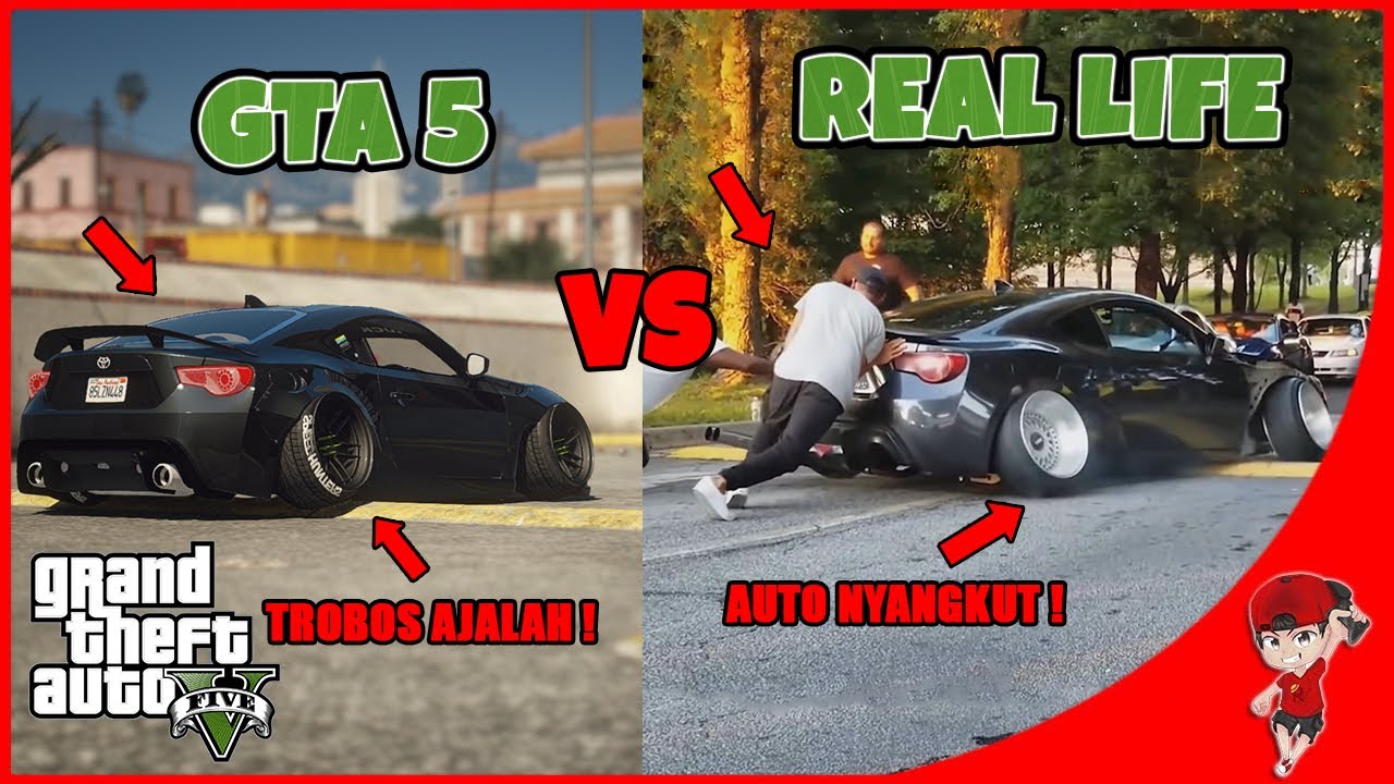 BEGINI JADINYA KALAU GTA DI DUNIA NYATA wkwk - Reaction GTA 5 VS Real ...