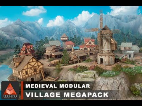Modular Medieval Village MegaPack | Environment Walkthrough | Unity ...