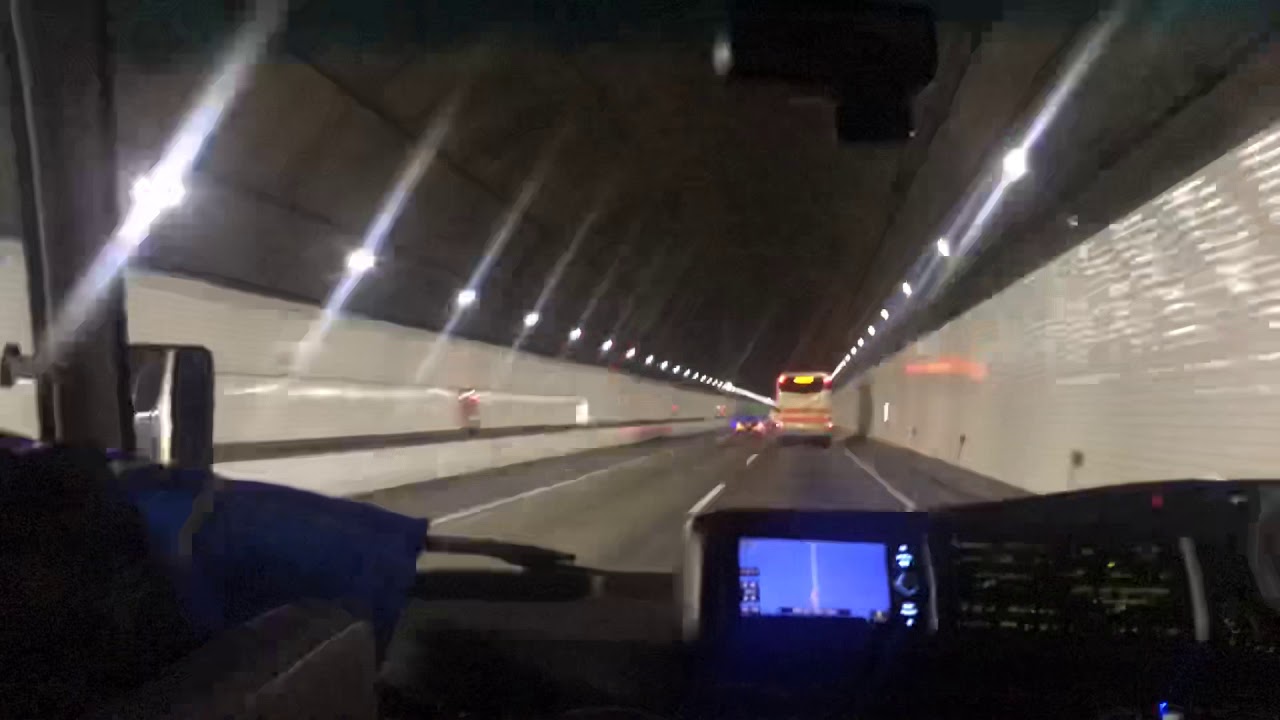 Drive under the sea Tokyo Aqua line tunnel - YouTube