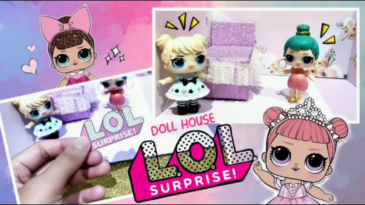 Cara Membuat Rumah Boneka Mudah (DIY Doll House LOL Surprise) - YouTube