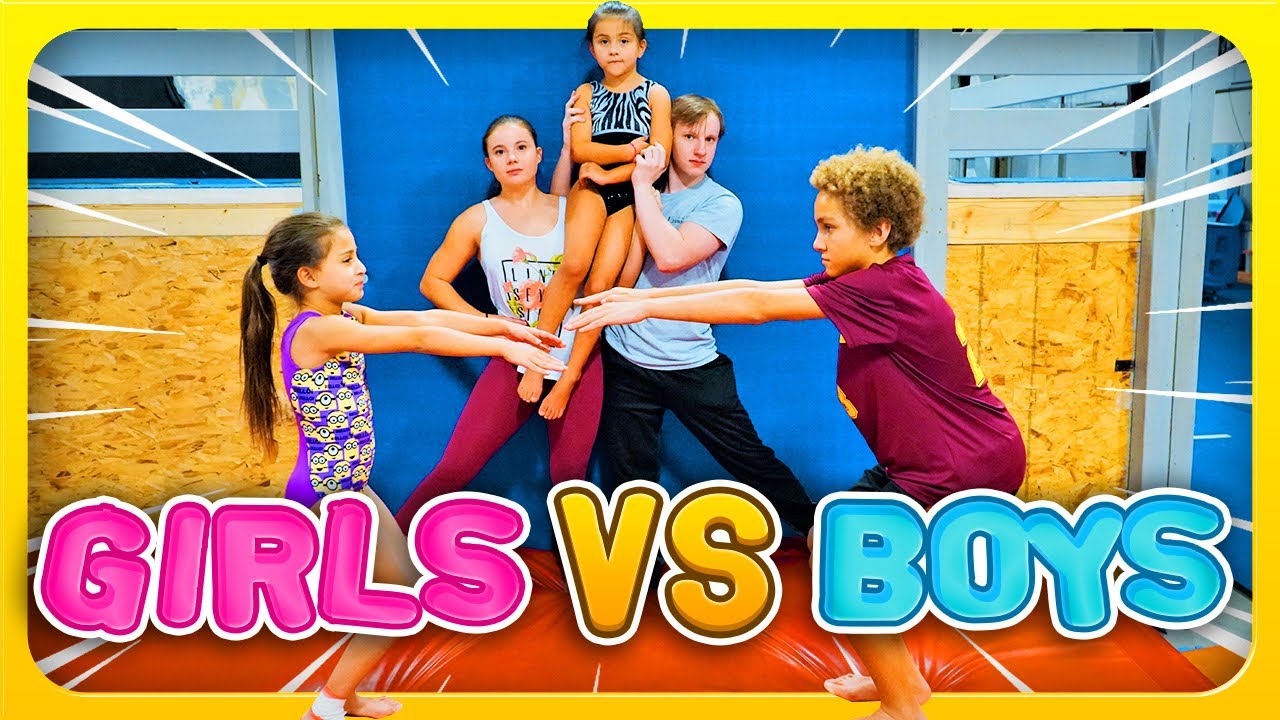 Girls VS Boys Gymnastics Stick It Challenge| Rachel Marie - YouTube