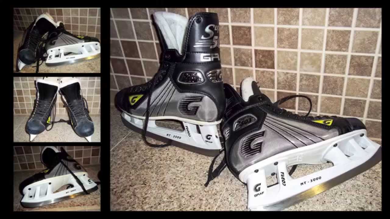 Graf Supra 503 Ice Hockey Skates - YouTube