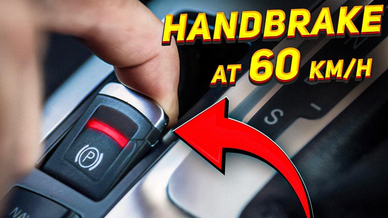 We engage electronic handbrake at speed (in some cars you never heard ...