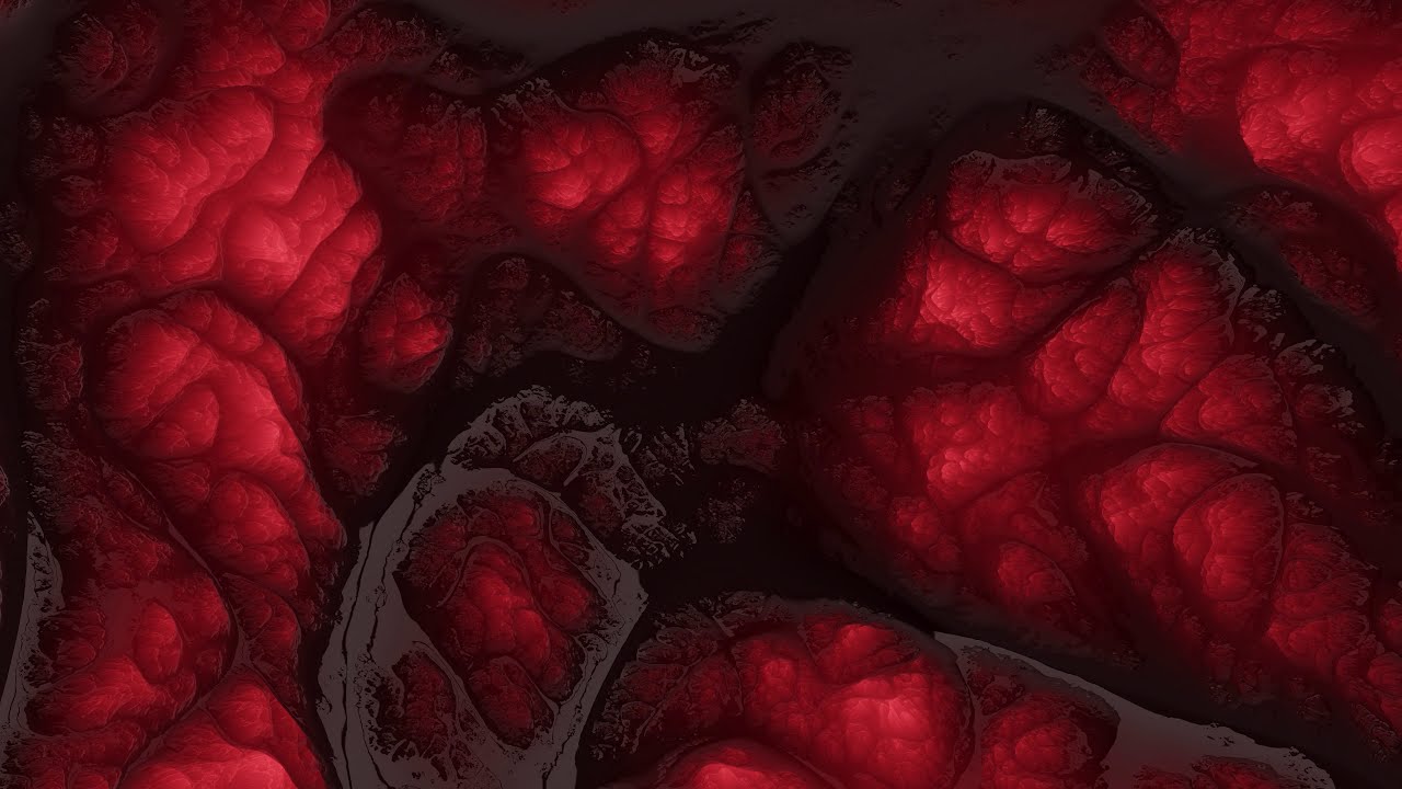 Red Organic Cells - Animated background for intro no copyright - YouTube