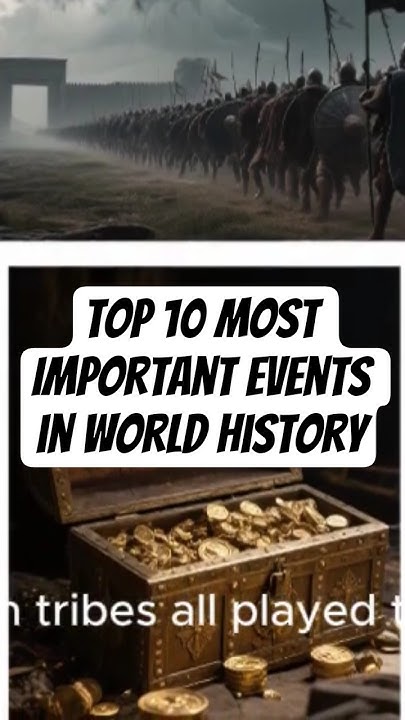 Top 10 Most Important Events in World History | Epic Countdown #history ...