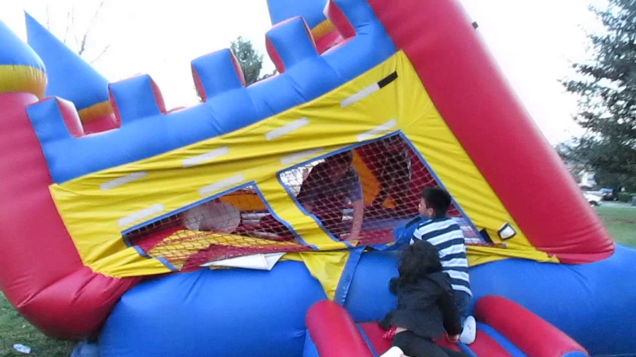 Bounce House Fail - YouTube