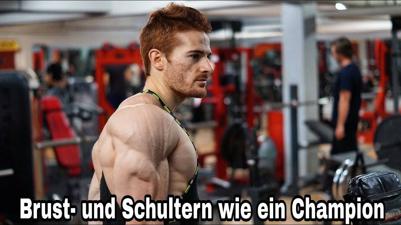 Brusttraining + Schultertraining mit dem Int. Deutschen Meister Noah ...