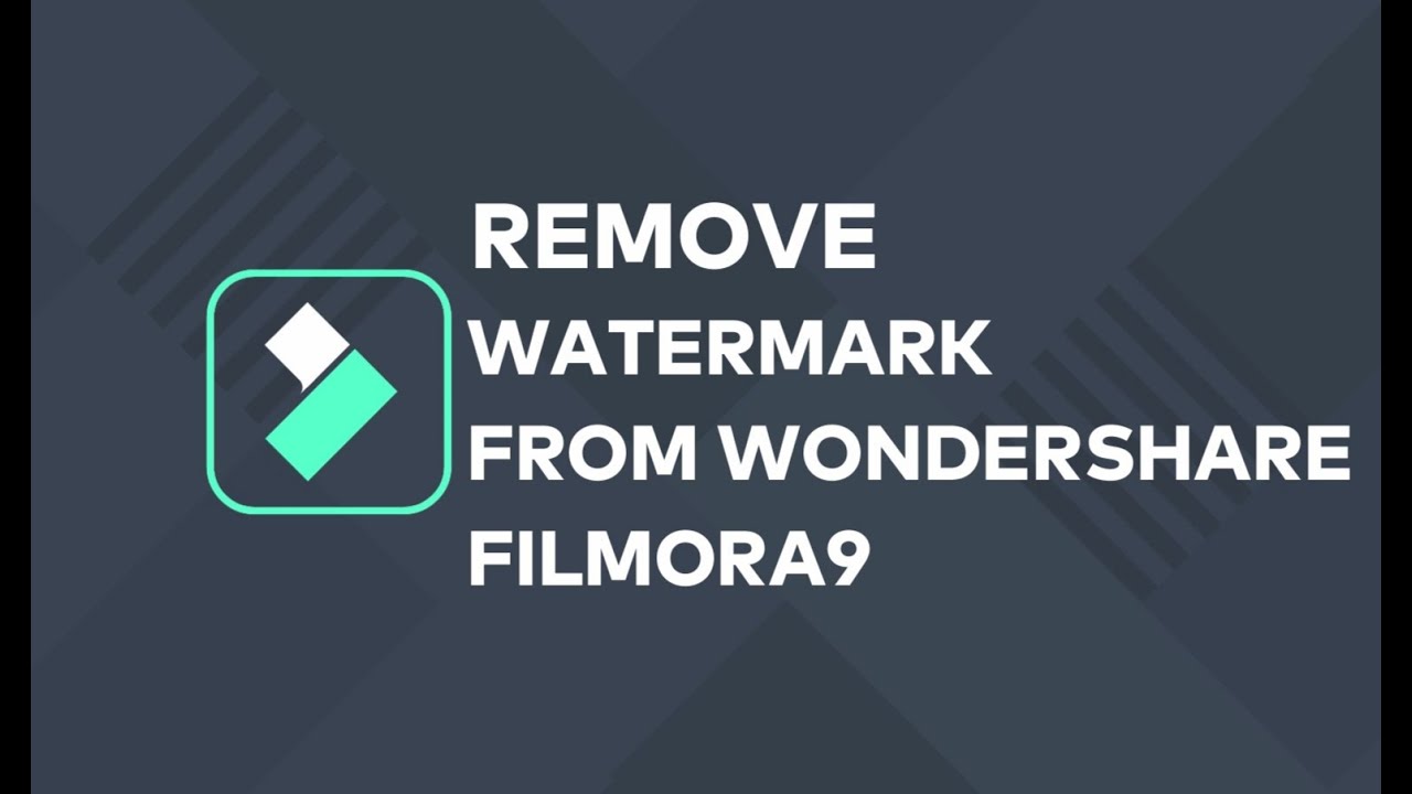 HOW TO REMOVE WONDERSHARE FILMORA9 WATERMARK|WINDOWS 10 - YouTube