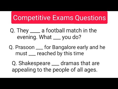 10 Grammar Questions for All Competitive Exams - With Options & Answers ...