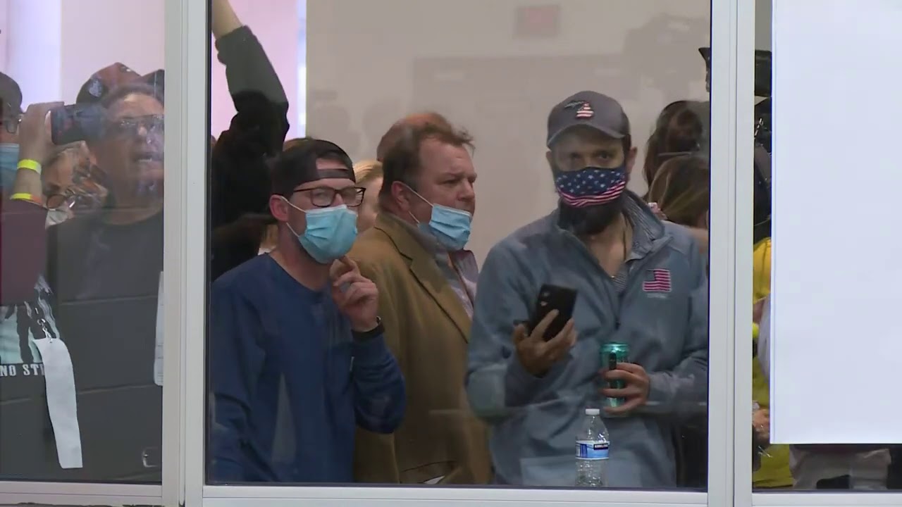 2020 ELECTION: Protesters chant "stop the count" in Detroit - YouTube