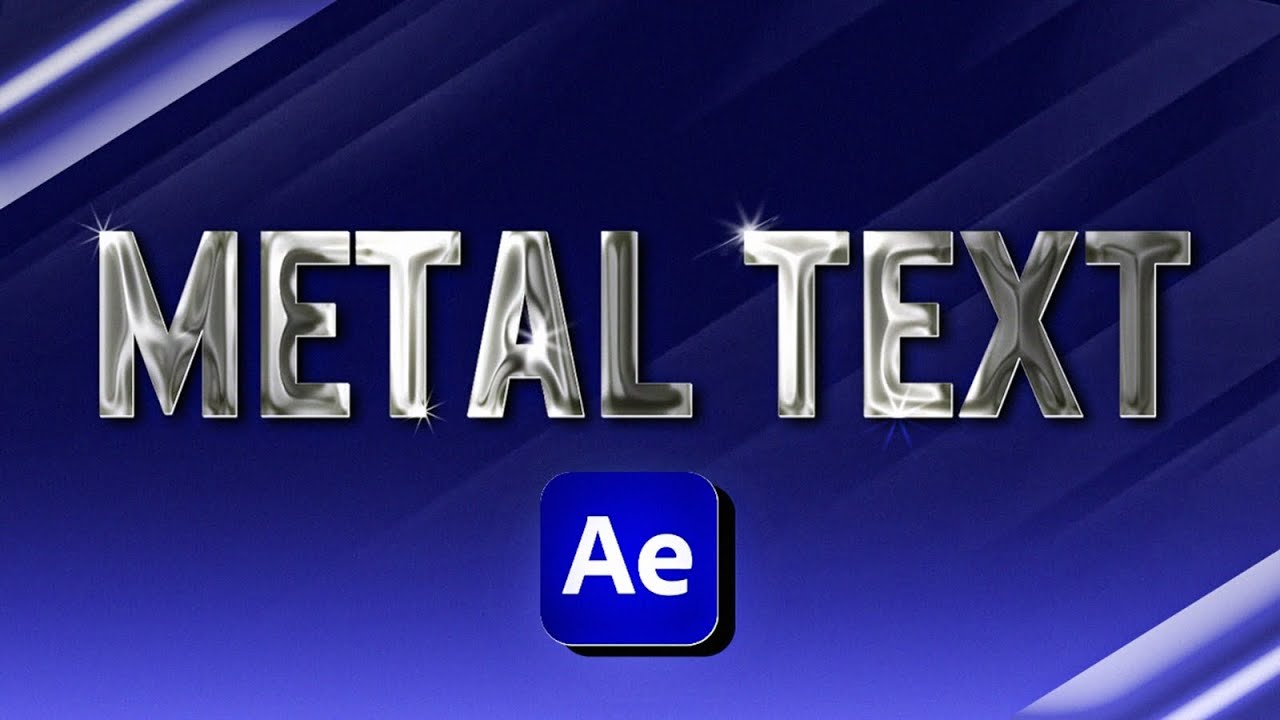 Crazy Metallic Text in After Effects - YouTube