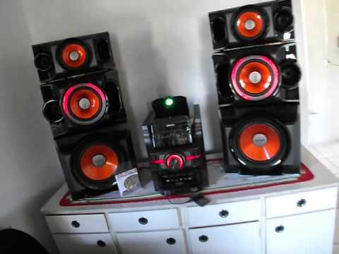 Mini System Samsung Mx D870.. 1200 w Rms! Tocando Eletronica! - YouTube