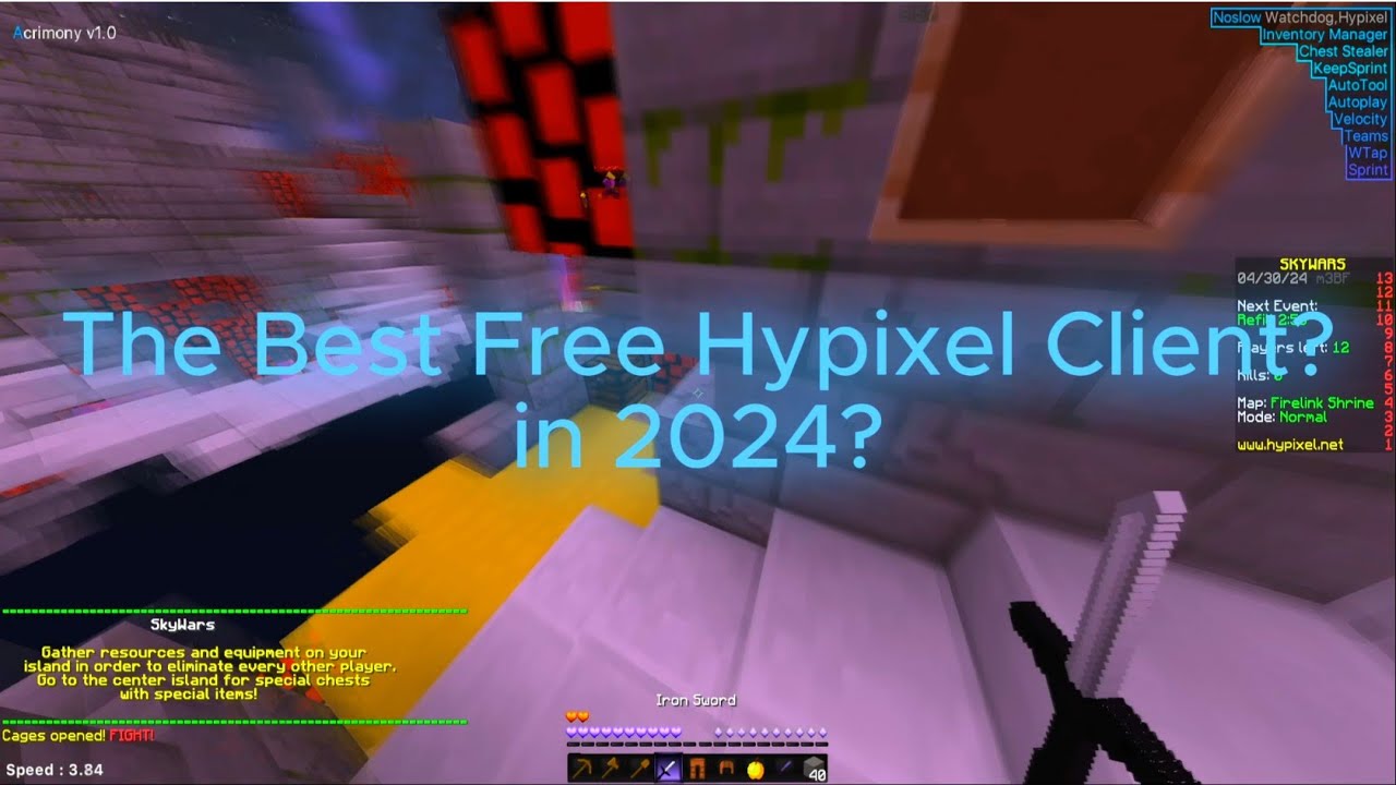 THE BEST FREE HYPIXEL HACKED CLIENT IN 2024 (READ DESCRIPTION) - YouTube