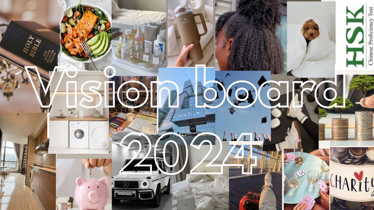 VISION BOARD 2024 | HOW TO MAKE A VISION BOARD | #visionboard #2024 # ...