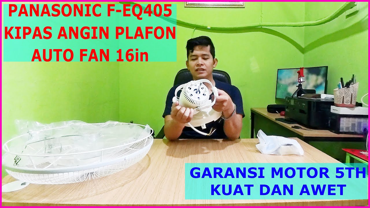 KIPAS ANGIN PANASONIC F EQ405 AUTO FAN 360° KUAT & AWET GARANSI RESMI ...