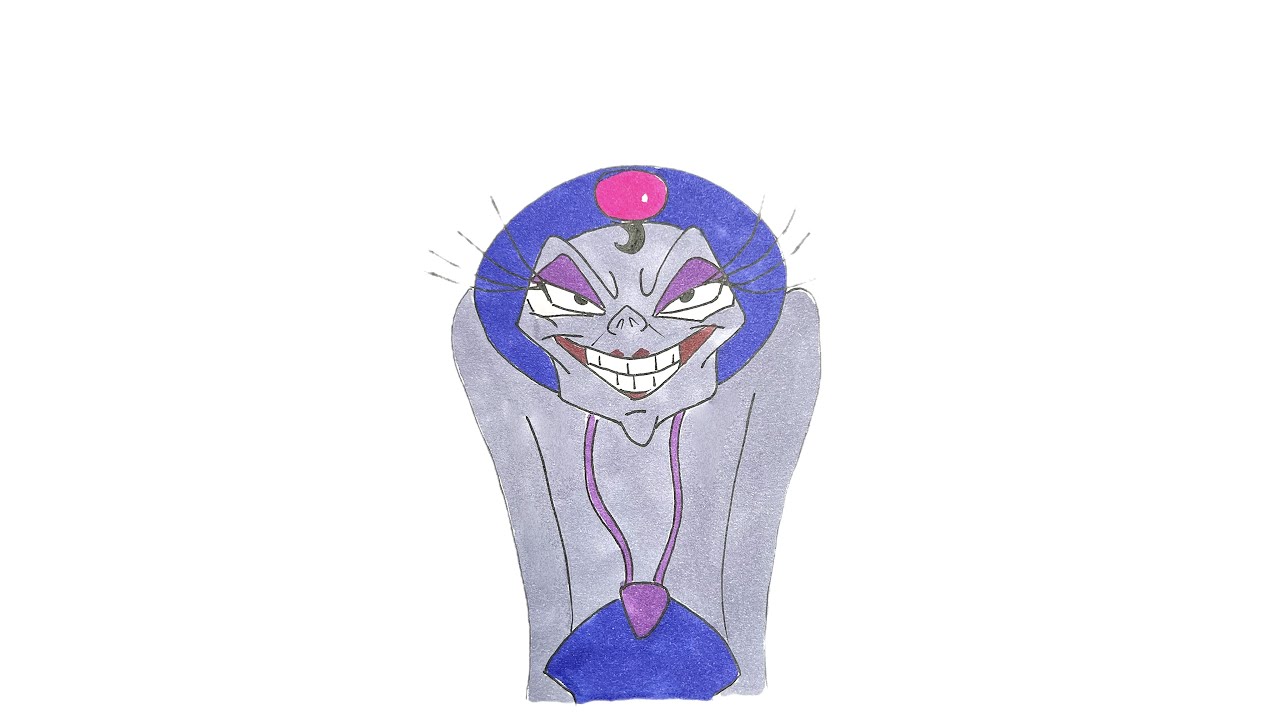 How to Draw Slender, and Scheming Villain Yzma – Drawing in Seconds ...