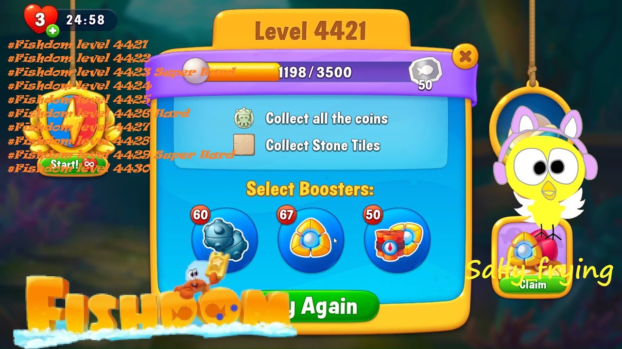 Fishdom level 4421 to 4430 - YouTube