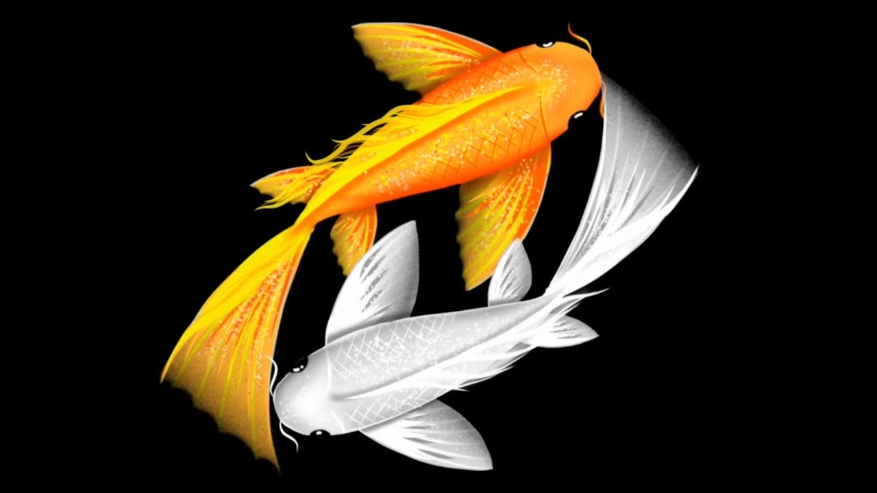 Golden fish : Finger&phone drawing - YouTube