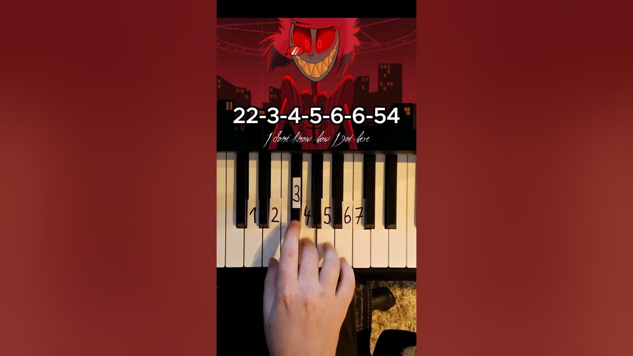 1/3 Insane A Hazbin Hotel Song Piano Tutorial #shorts - YouTube