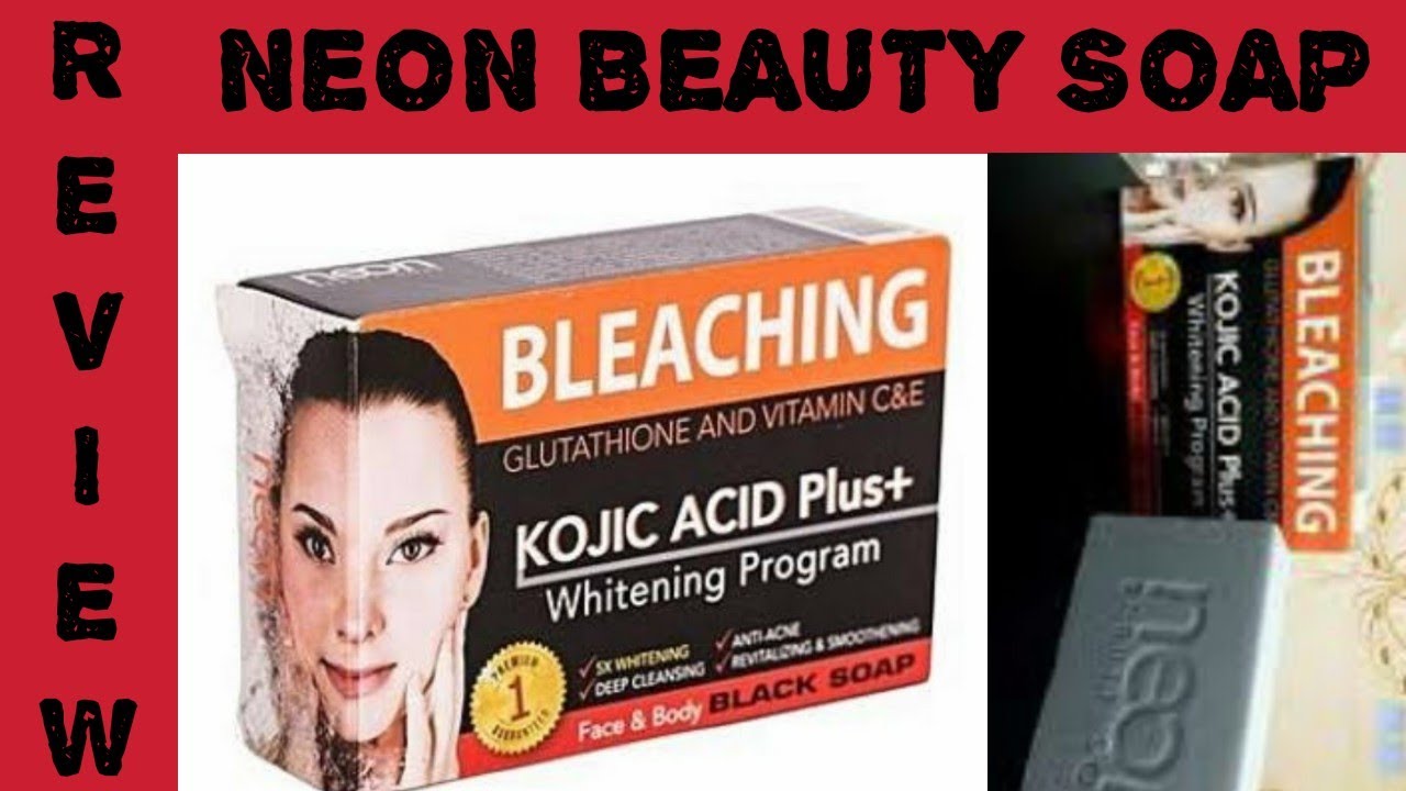 Neon Bleaching Glutathione and Vitamin C & E / Skin Whitening Soap # ...