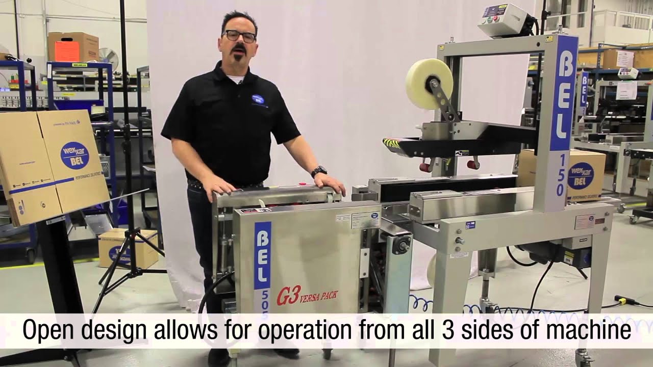 Belcor BEL 505G3 Case Forming & Packing Station with BEL 150 Case ...