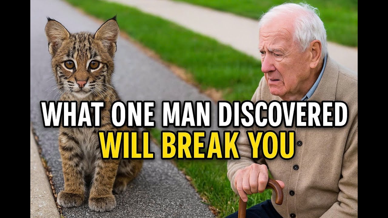 This Bobcat Kitten Visited Every House. What One Man Discovered Will ...