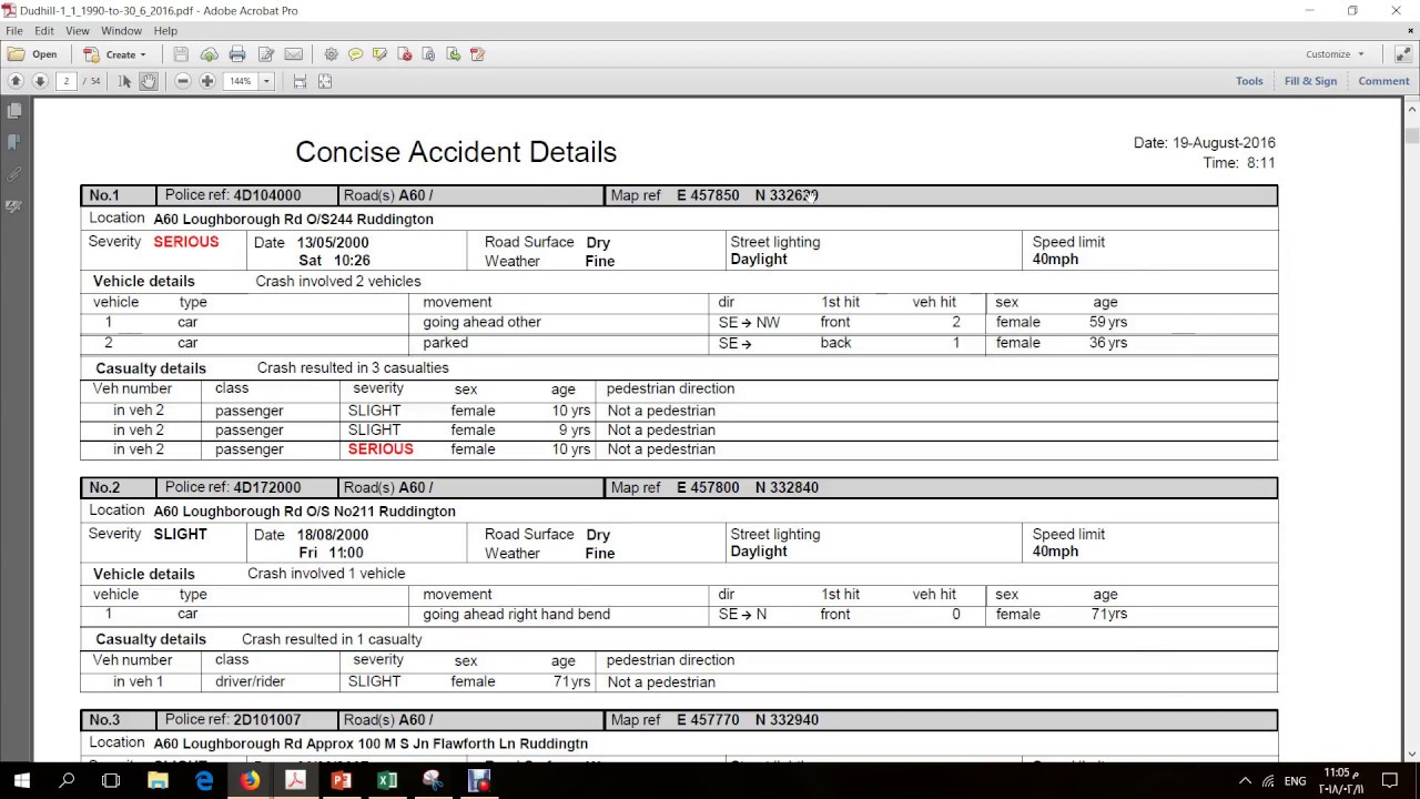 Creating an Accident Analysis Chart (Examples) - YouTube