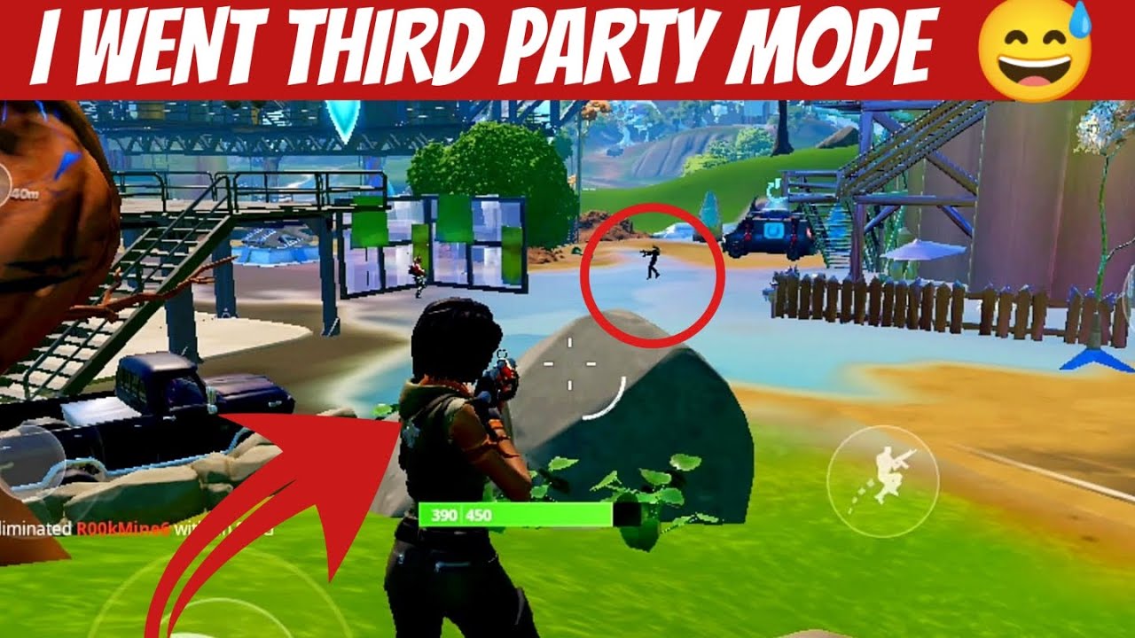 So I did third party in Fortnite Mobile 😅 - YouTube