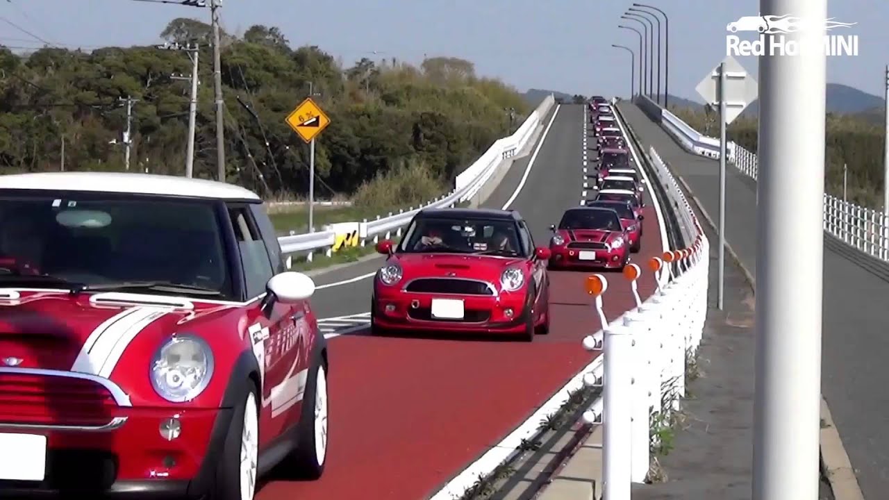 BMW MINI Parade... Red, Red, Red! - YouTube