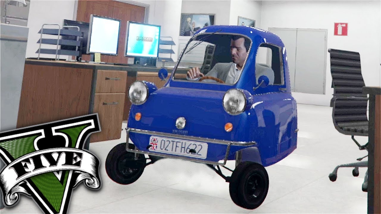 Conduzco el PEEL P50 en la OFICINA como en TOP GEAR | GTA 5 Weeny ...