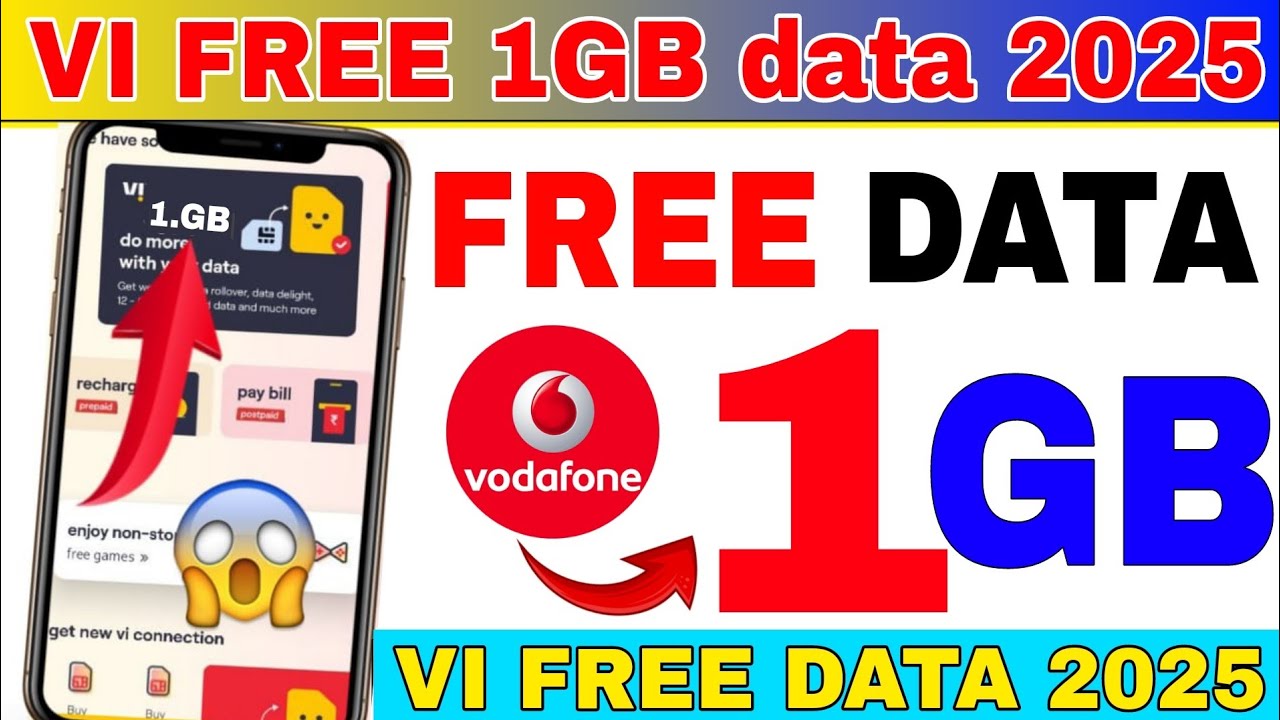 Vi 1GB free data | Vi free data code 2025 | Vi free data 2025 | How to ...